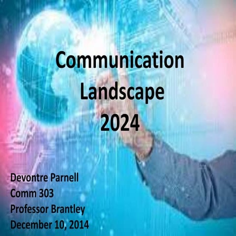 Communication landscape 2024tre | PPTX