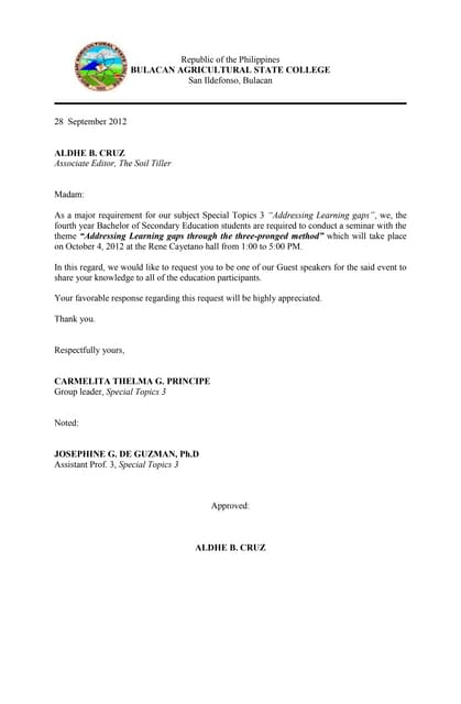 Hitachi parts pull out request letter | PDF