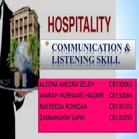 Communication & listening skill | PPTX