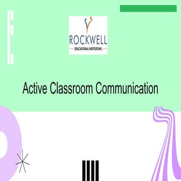 Effective classroom communication in the class room | PDF