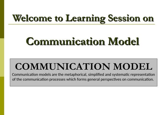Helical Model of Communication - Speech Communication | PPTX | Science