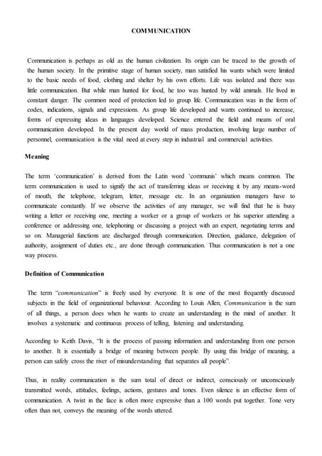 Communicatio boulder | PPT