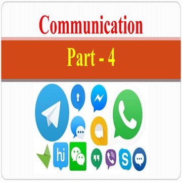 Communication Part 4 Pptx