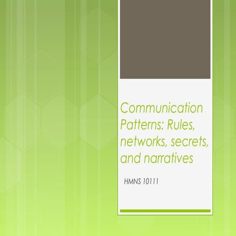Communication patterns | PPT