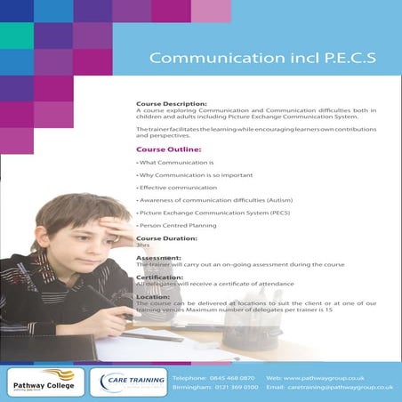 Communication including P.E.C.S Training Courses | PDF