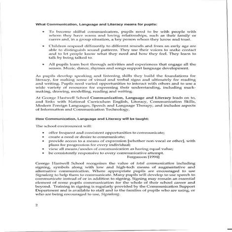 Mayfield communication policy 2009 | PDF