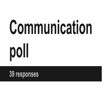 Communication poll | PPT