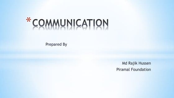 Communication | PPT