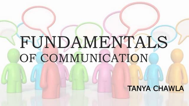 Fundamental of communication | PPT