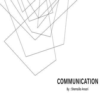 Communication & Presentation Communication & Presentation | PPT
