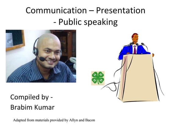 The Basics of Public Speaking | PPT