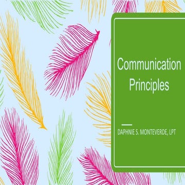 Communication Principles | PPTX | Computer Networking | Computing