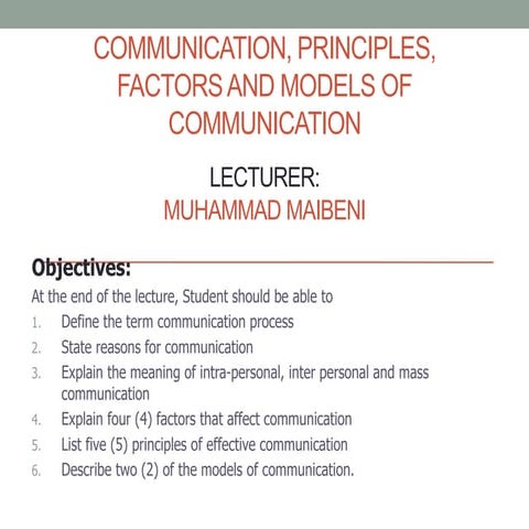 Communication Principles1.pptx And their implications in Education | PPTX