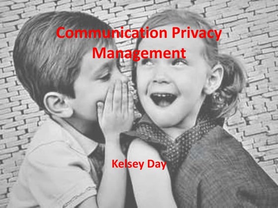 Communication Privacy Management Theory (CPM) | PPT