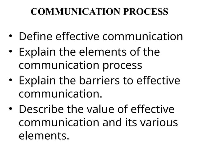 Communication for healthcare professionals | PPTX