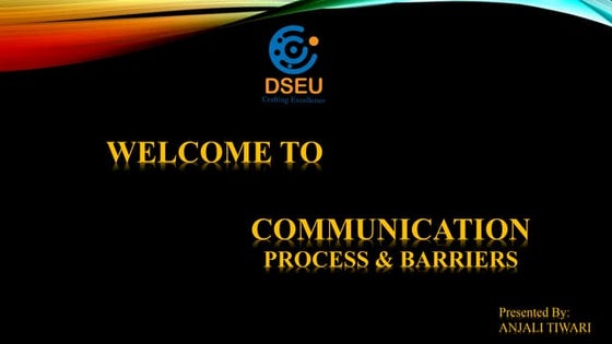 NOISE IN THE COMMUNICATION PROCESS.ppt