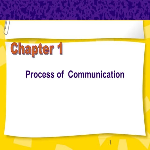 Communication process unit-1 | PPT