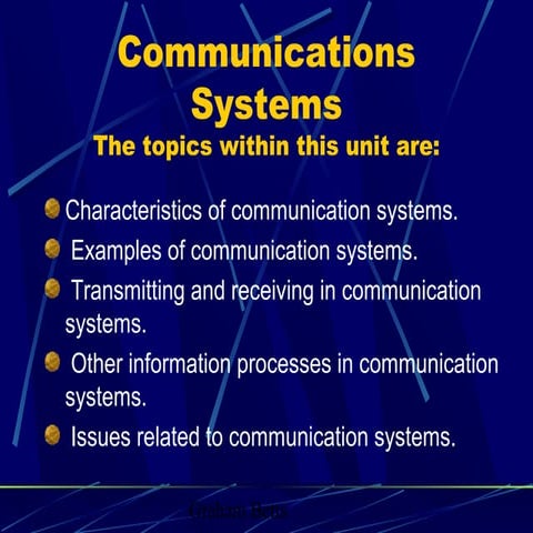 PPT of Communications Systems | PPT