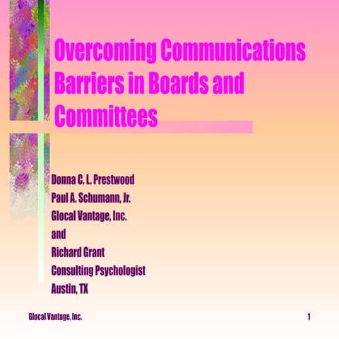 Overcoming Communication Barriers | PPT