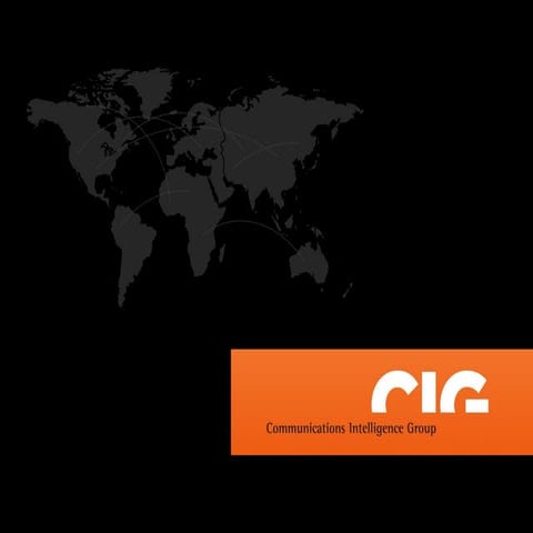 Communications Intelligence Group Profile | PPT
