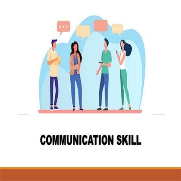 Communication Skill for New Career Development | PPTX