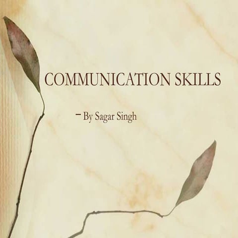 CommunicationSkill.pptx idk what to type | PPTX