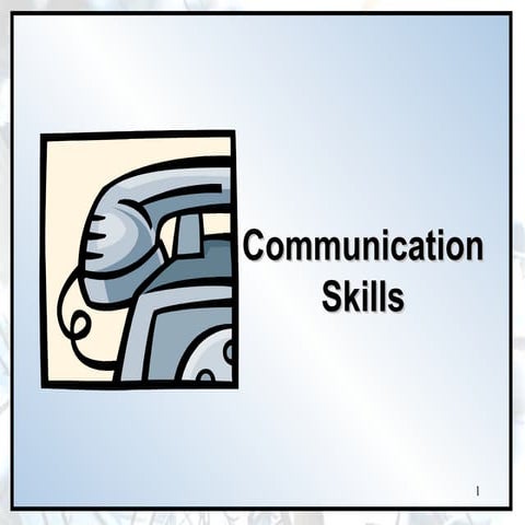 Communication and interpersonal skills | PPTX