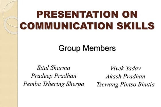 Basic communication skills | PPT