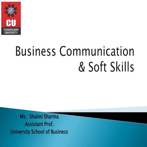 Business Communication and Soft skills | PPTX