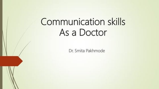 Effective Communication in healthcare | PPT