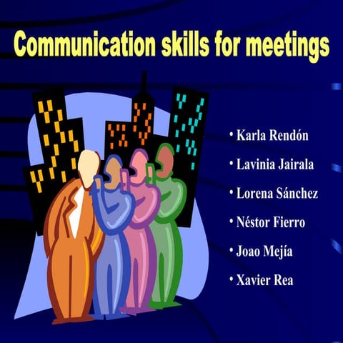 Communication skills for meetings2 | PPT