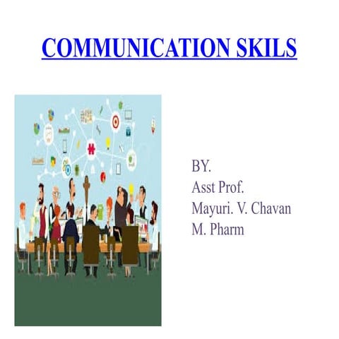 COMMUNICATION SKILS INTRODUCTION DEFINITION OF COMMUNICATION IMPORTANCE ...