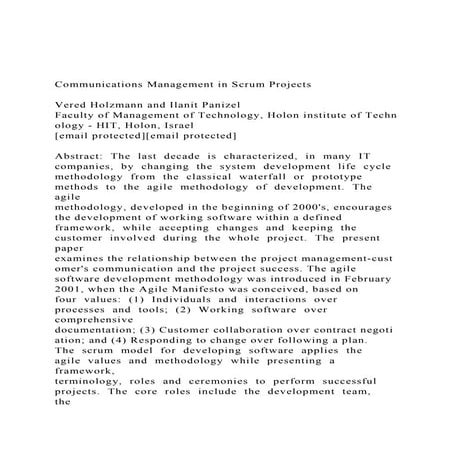 Communications Management in Scrum Projects Vered Holzmann.docx