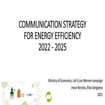 Communication strategy for energy efficiency 2021 | PDF