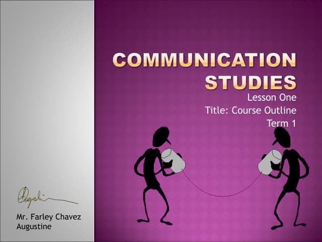 CAPE Communication Studies IA | DOCX
