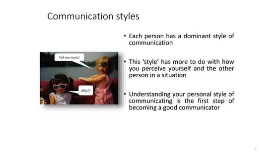 Basic Communication Styles | PPTX