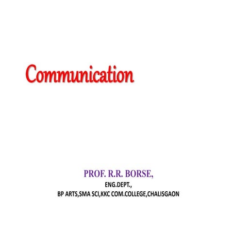 Communication | PPT