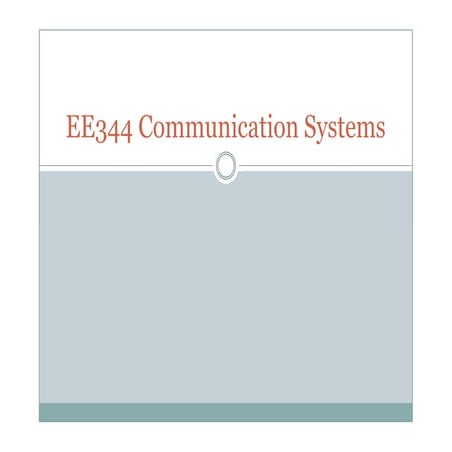 Communication system lec 8 | PPTX
