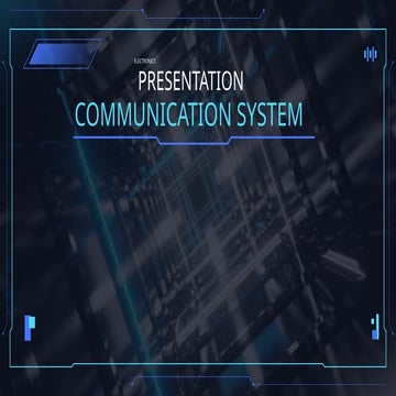 COMMUNICATION SYSTEM block diagram and types | PPTX