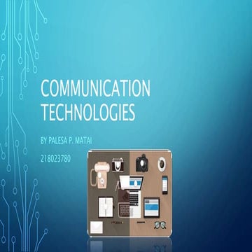 Communication technologies | PPT