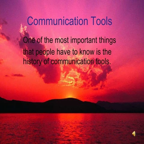 Communication tools | PPT | Computer Networking | Computing