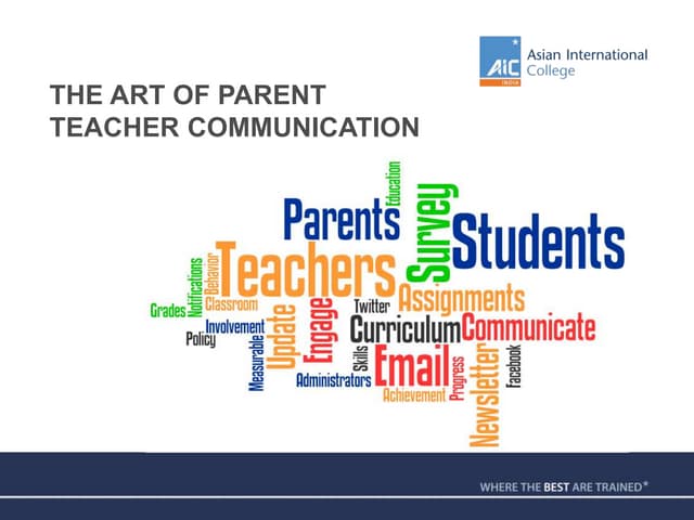 Positive relationships: Teacher, Parent, Student | PPTX | Parenting ...