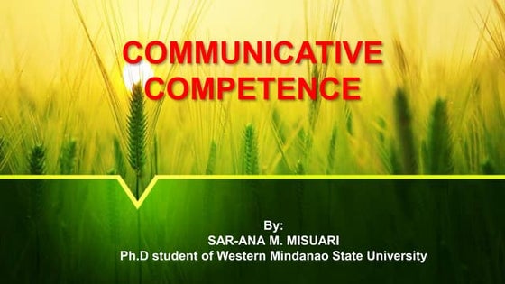 Communicative competence | PPT