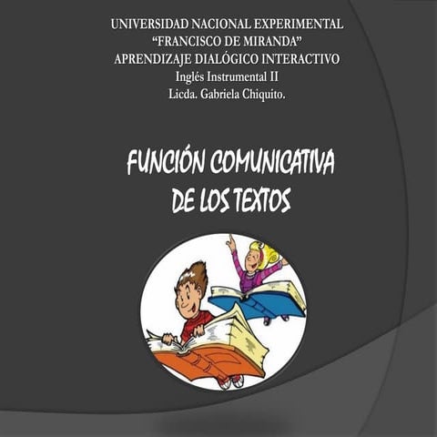 Communicative function of texts | PDF