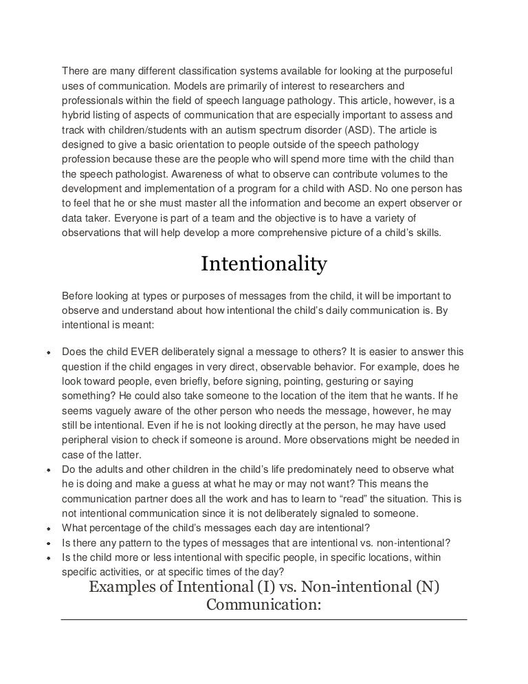 Communicative functions or purposes of communication Communicative functions or purposes of communication