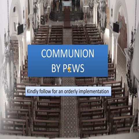 Communion by pew | PPT