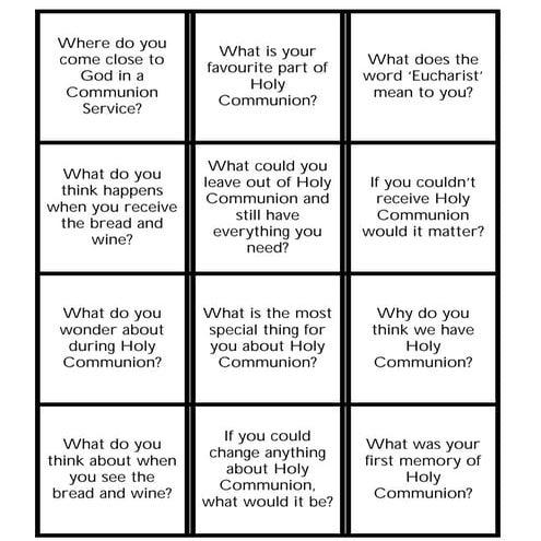Communion conversation cards | PDF