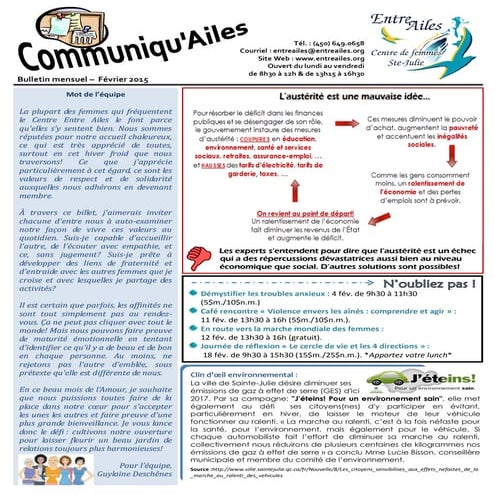 Communiqu'ailes de février | PDF