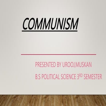 communism slides | PPT | Free Download