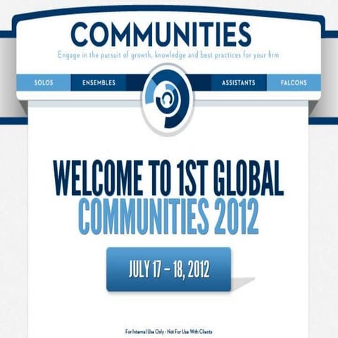 Communities Presentation (Day 1) | PPTX